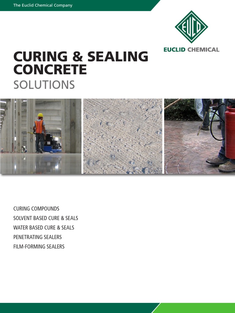 A7 Curing and Sealing Brochure B36 | PDF | Concrete | Varnish