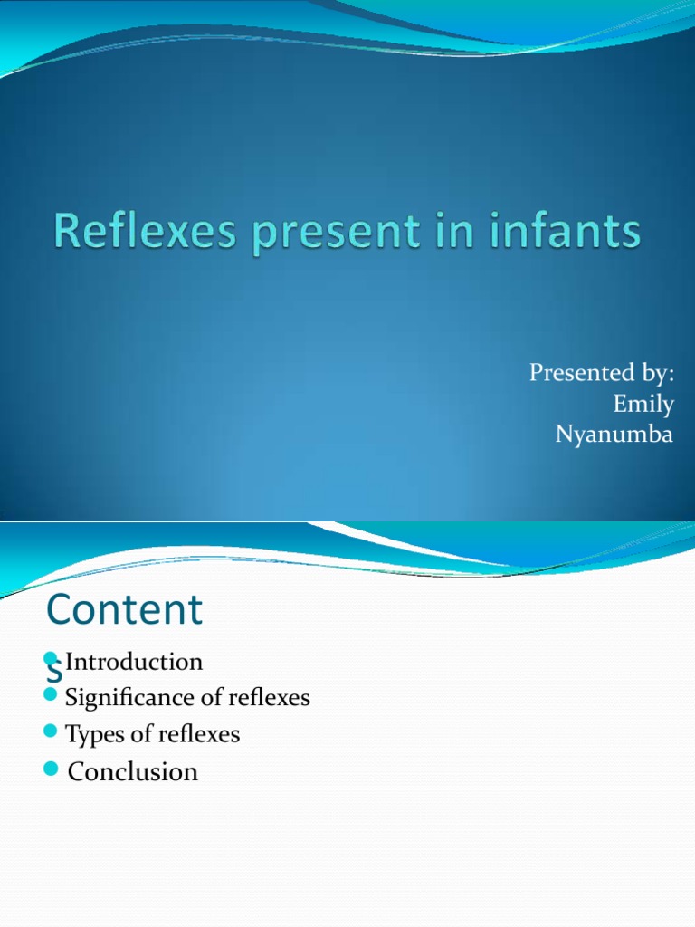 Infant Reflexes | PDF | Anatomical Terms Of Motion | Nervous System