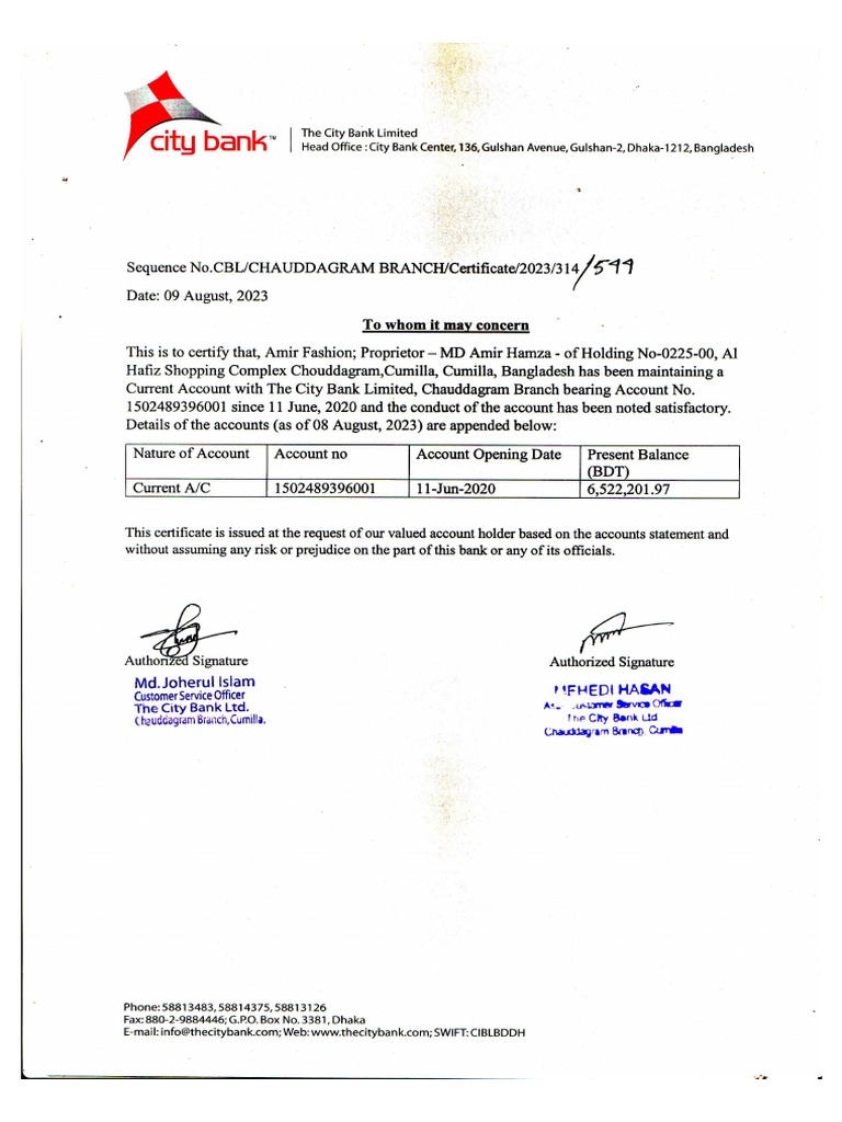 City Bank Solvency | PDF