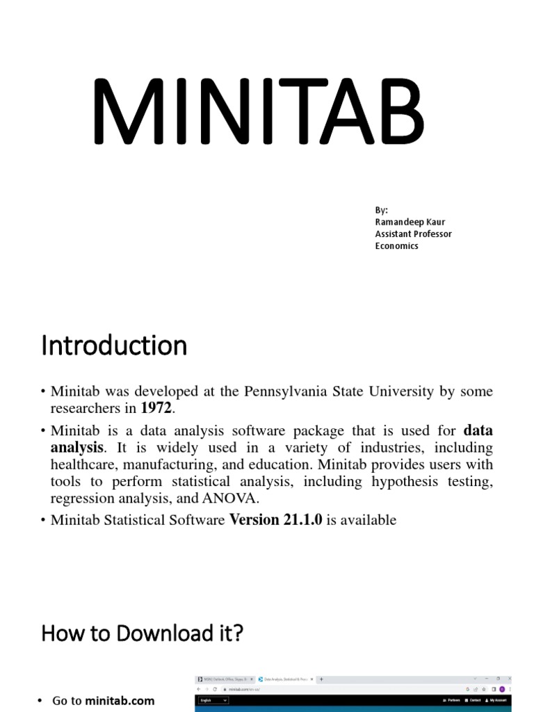 Minitab Pdf Coefficient Of Determination Statistics