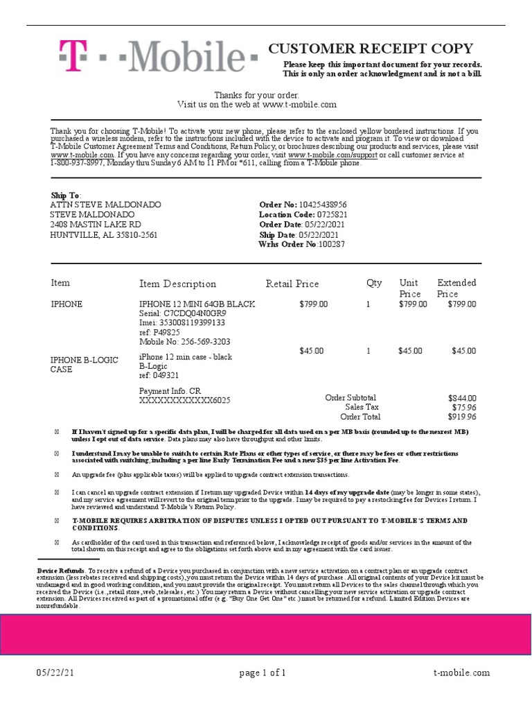 T Mobile | PDF | Services (Economics) | Service Industries