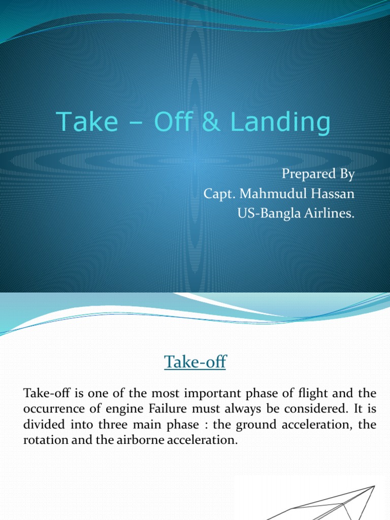 Take Off and Landing | PDF | Takeoff | Runway