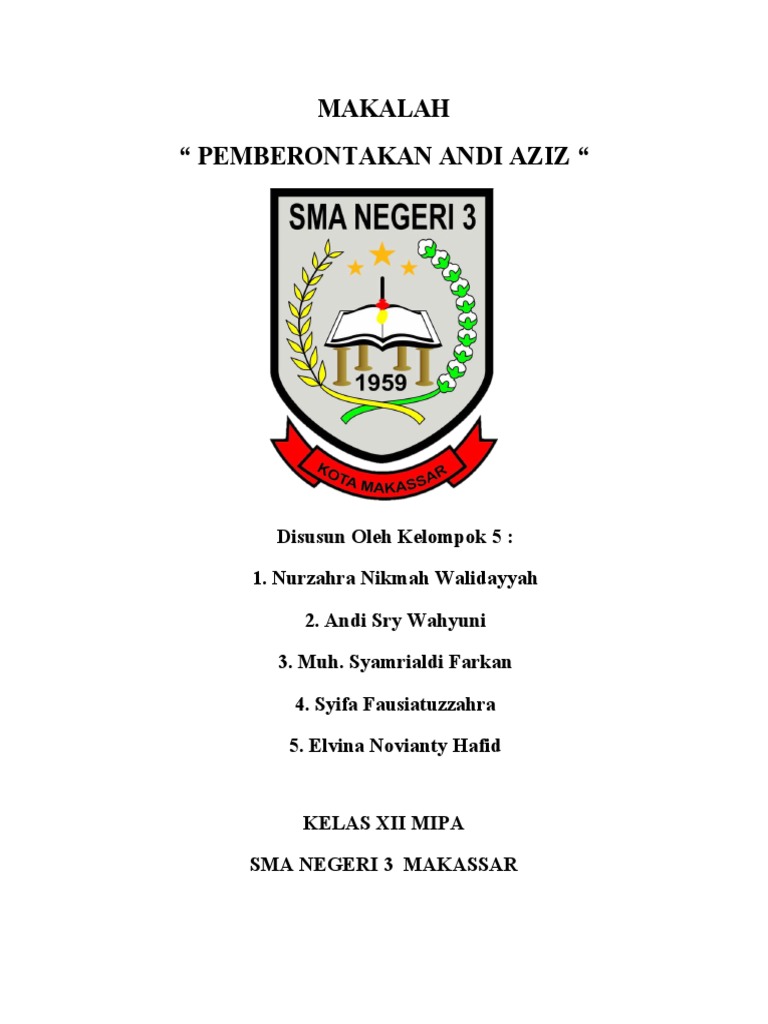 Makalah Sejarah Andi Aziz | PDF