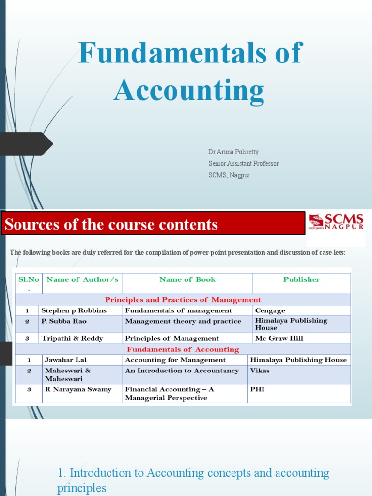 Fundamentals of Accounting | PDF | International Financial Reporting ...