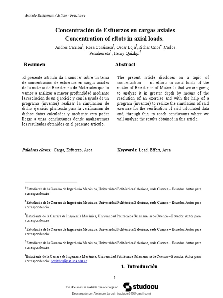 ARTICULO-resis-resistencia-de-materiales-2-6 | PDF | Deformación (ingeniería) | Tornillo