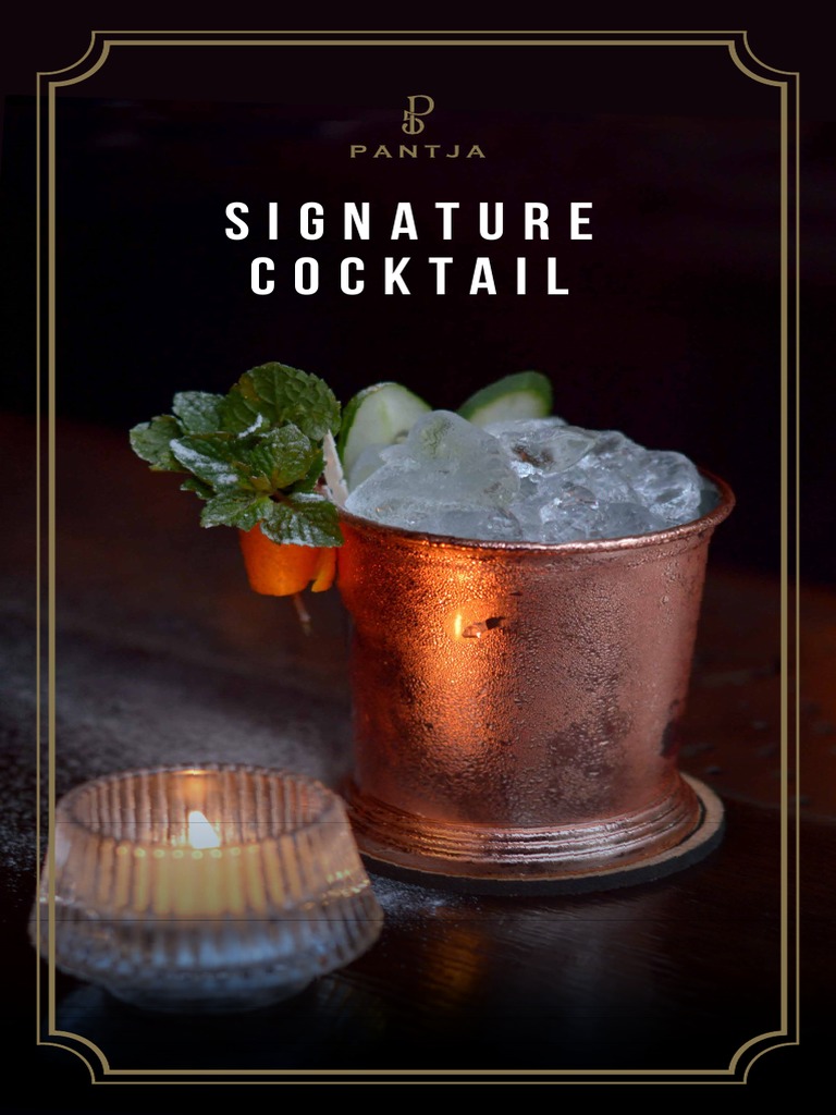 Pantja Cocktail e Menu | PDF | Lime (Fruit) | Mixed Drinks
