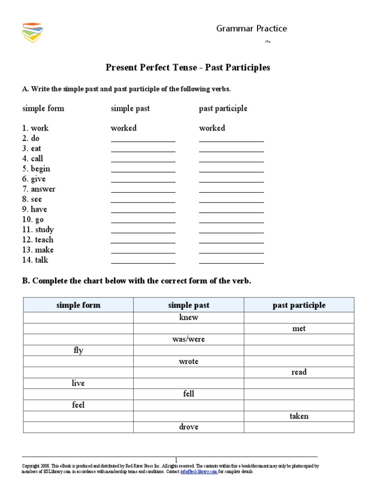 7.Present-Perfect (1) Verbs and Affirmative | PDF | Perfect (Grammar) | Grammatical Tense