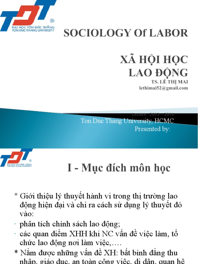 1-Đối Tượng Của XHH LĐ-CN (Việt) | PDF