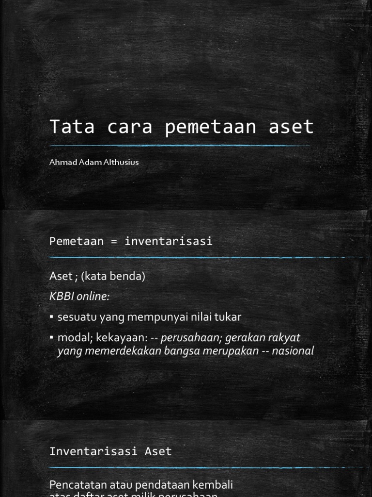 Tata Cara Pemetaan Aset | PDF