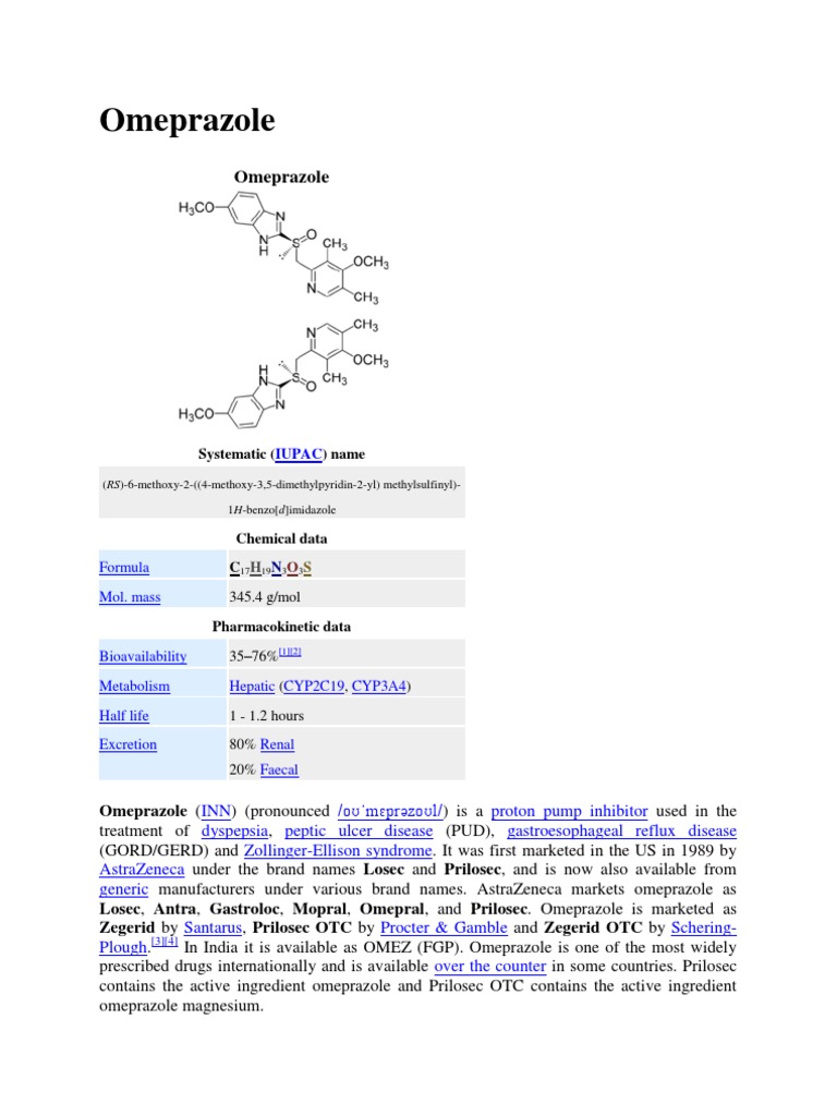 Omeprazole | Download Free PDF | Drugs | Pharmacology