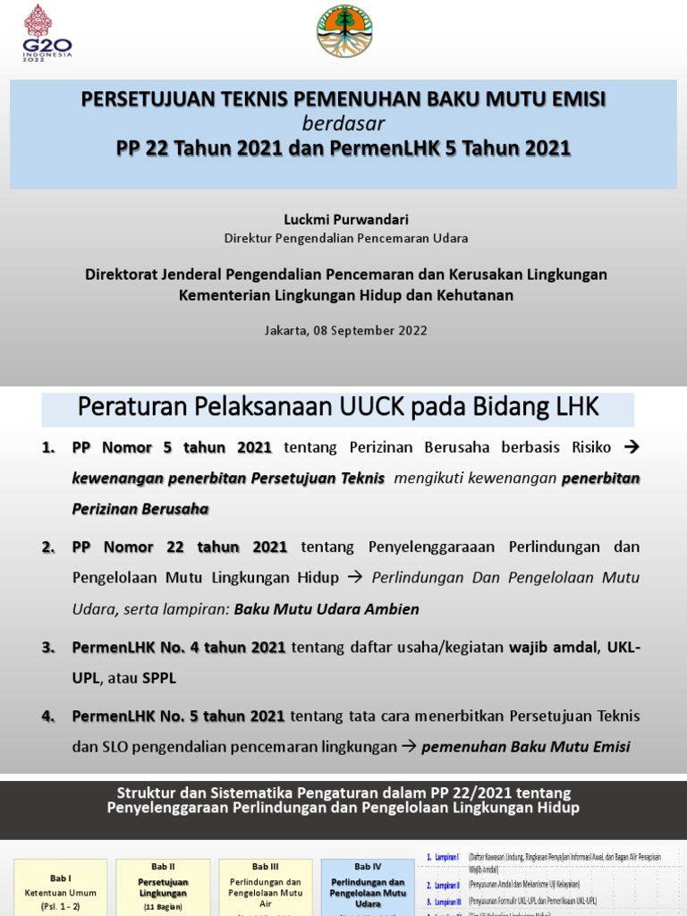 Persetujuan Teknis Baku Mutu Emisi | PDF