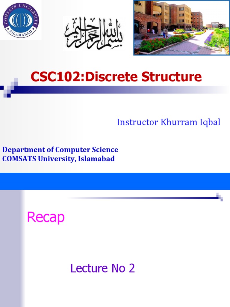 Lecture # 03 - New | PDF | If And Only If | Logic Lecture # 03 - New | PDF | If And Only If | Logic