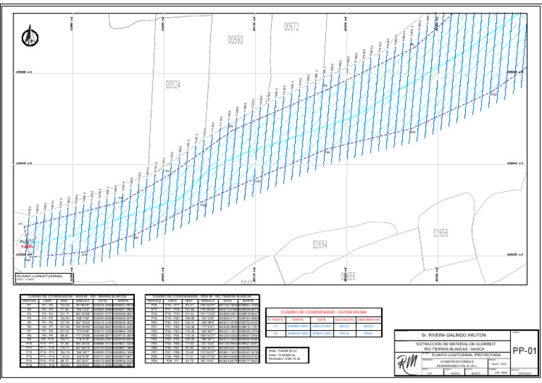 Longitudinal y Ubicacion - Tierras Blancas-layout1 (1) | PDF | Geodesia | Tecnología geográfica