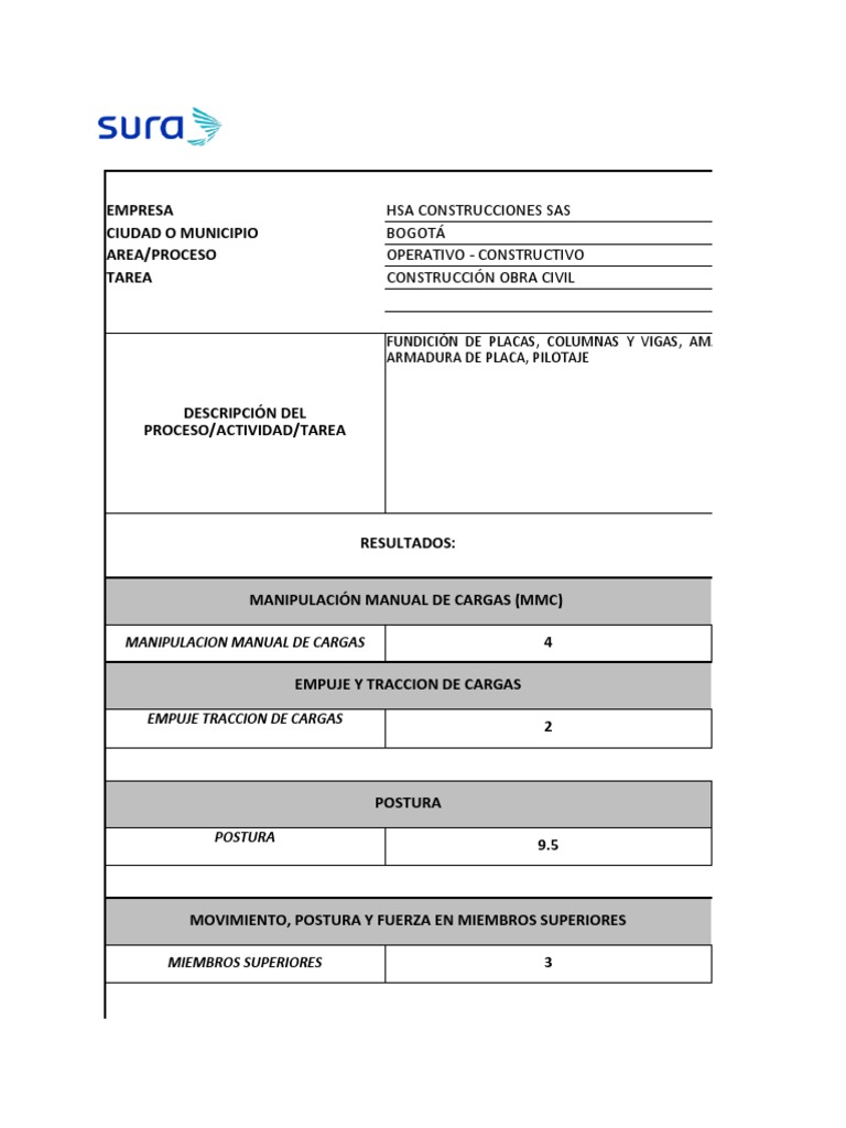 Lista de Chequeo para Evaluación de La Carga Fisica | PDF | Factores ... Lista de Chequeo para Evaluación de La Carga Fisica | PDF | Factores ...