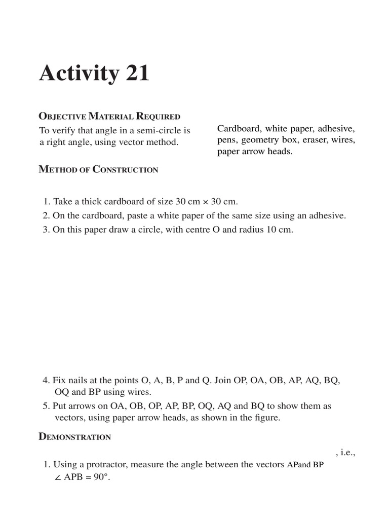 Activity 5 | PDF | Angle | Euclidean Vector