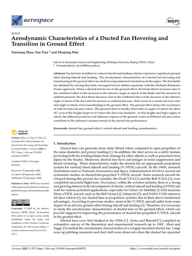 Aerospace 09 00572 v2 | PDF | Aircraft | Computational Fluid Dynamics Aerospace 09 00572 v2 | PDF | Aircraft | Computational Fluid Dynamics