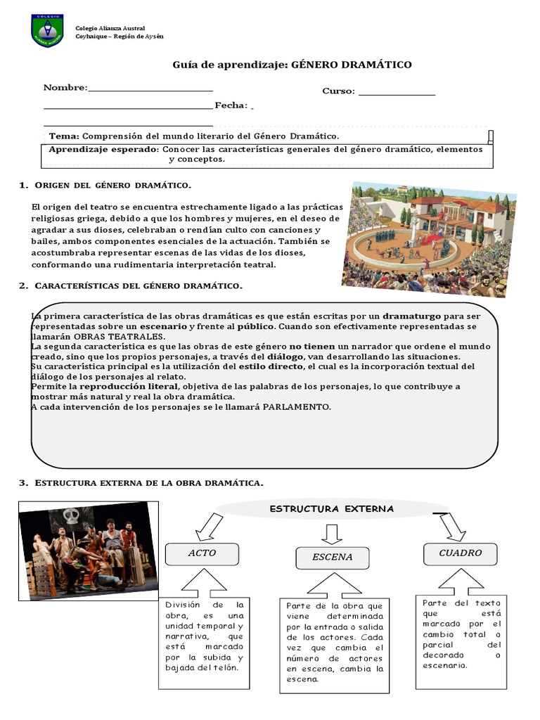 Guía Completa del Género Dramático | PDF | Teatro | Tragedia