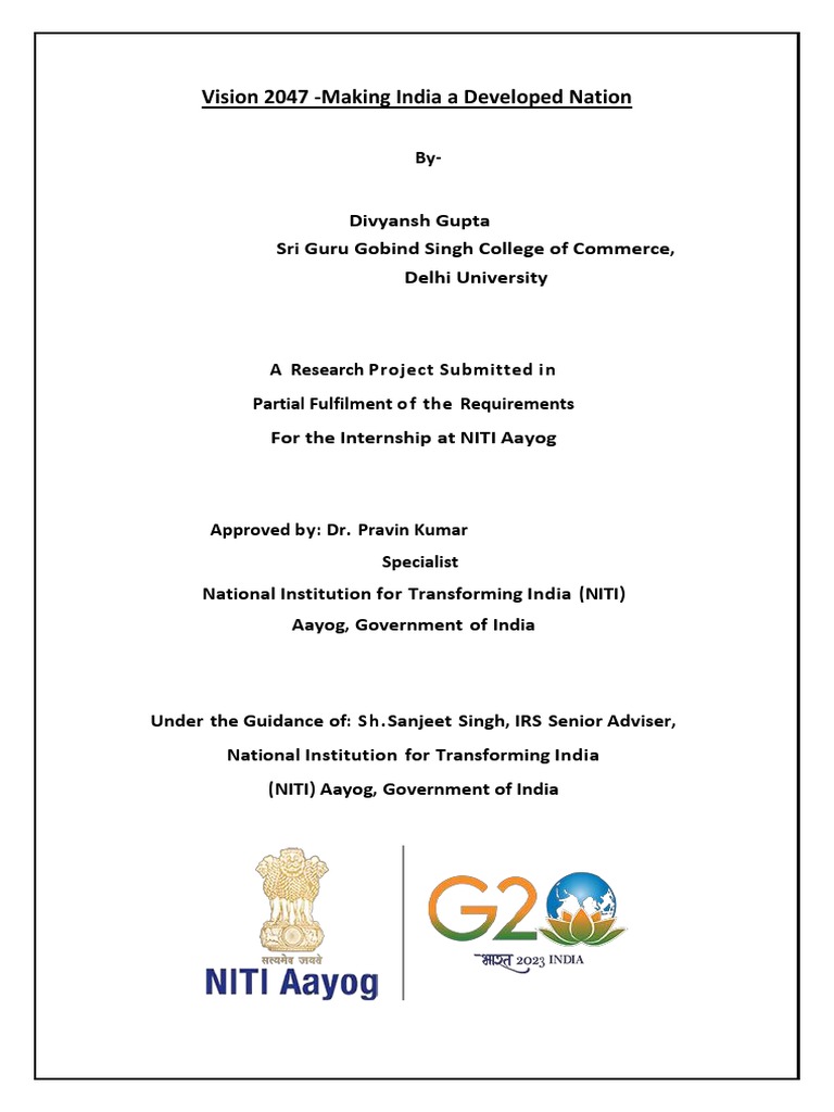 Vision 2047 | PDF | Small And Medium Sized Enterprises | Economic Growth