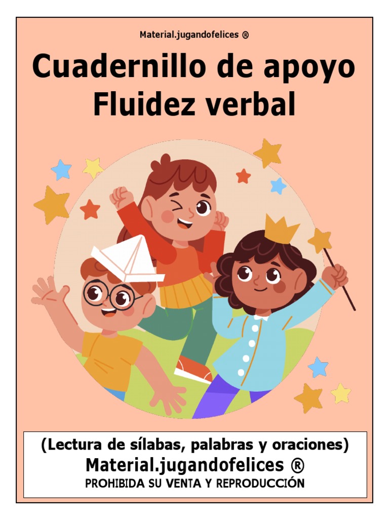 Material - Jugandofelices - Cuadernillo de Apoyo - Fluidez Verbal | PDF