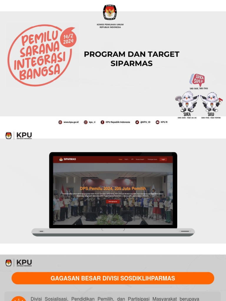 Penjelasan Program Dan Target Siparmas | PDF | Komputer