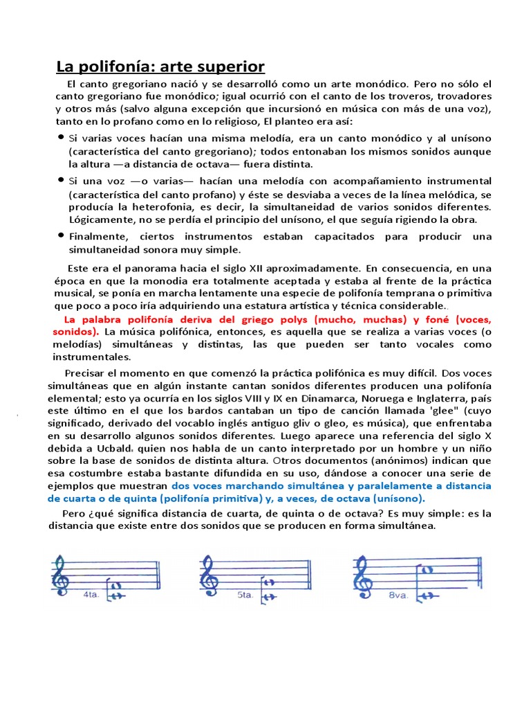 8 - Polifonia - ars nova - ars antiqua | PDF | Musicología | Teoría musical