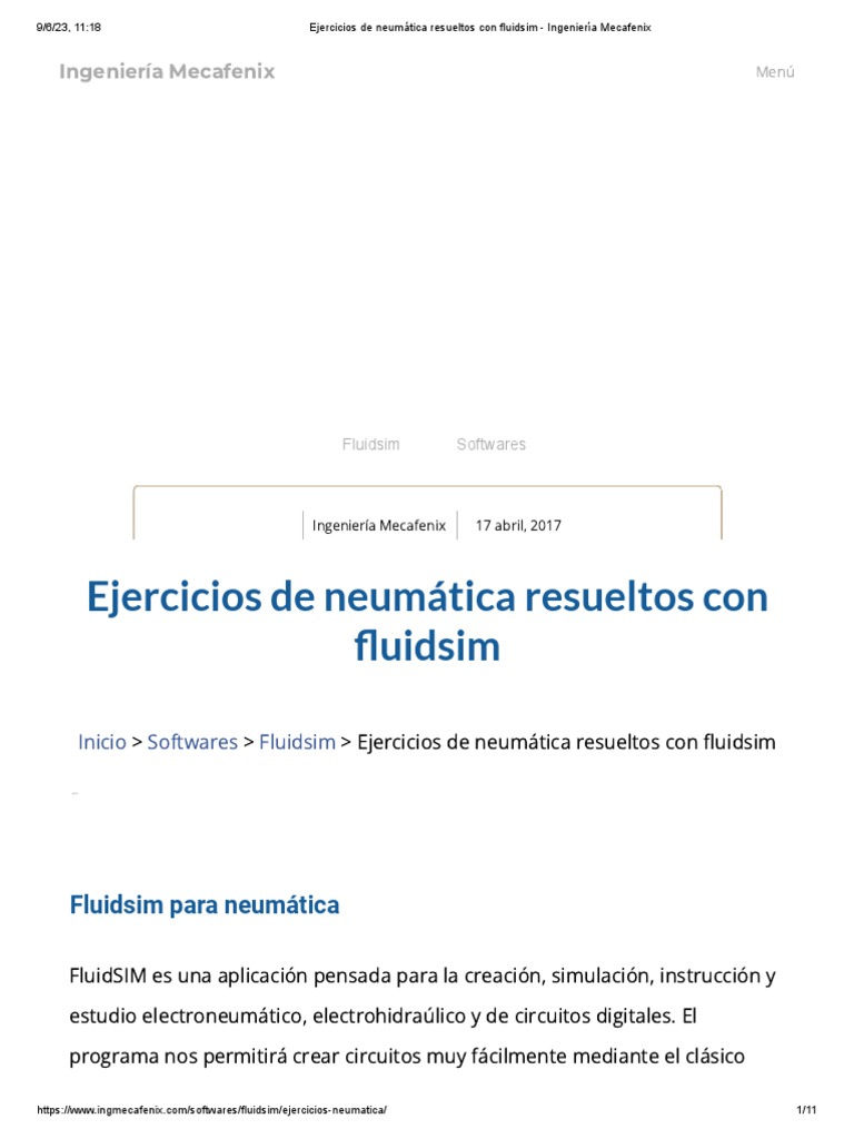 Práctica 6 1 Fluidsim Pdf Neumática Perforar