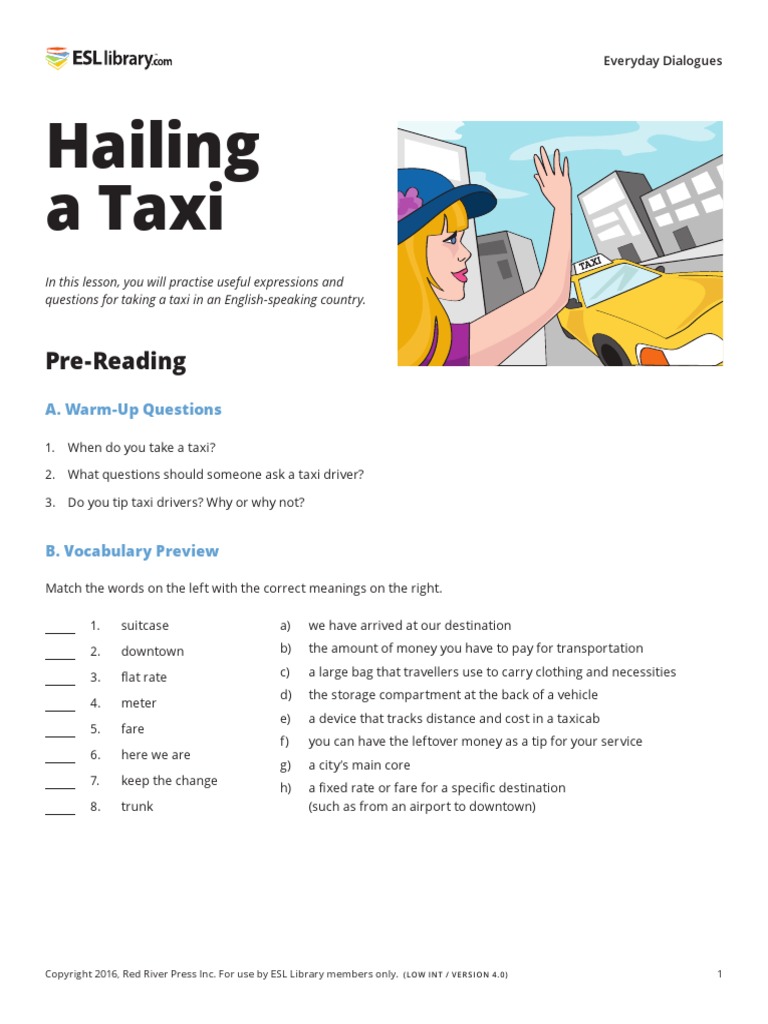 76 Hailing A Taxi Can | PDF | Learning | Cognitive Science