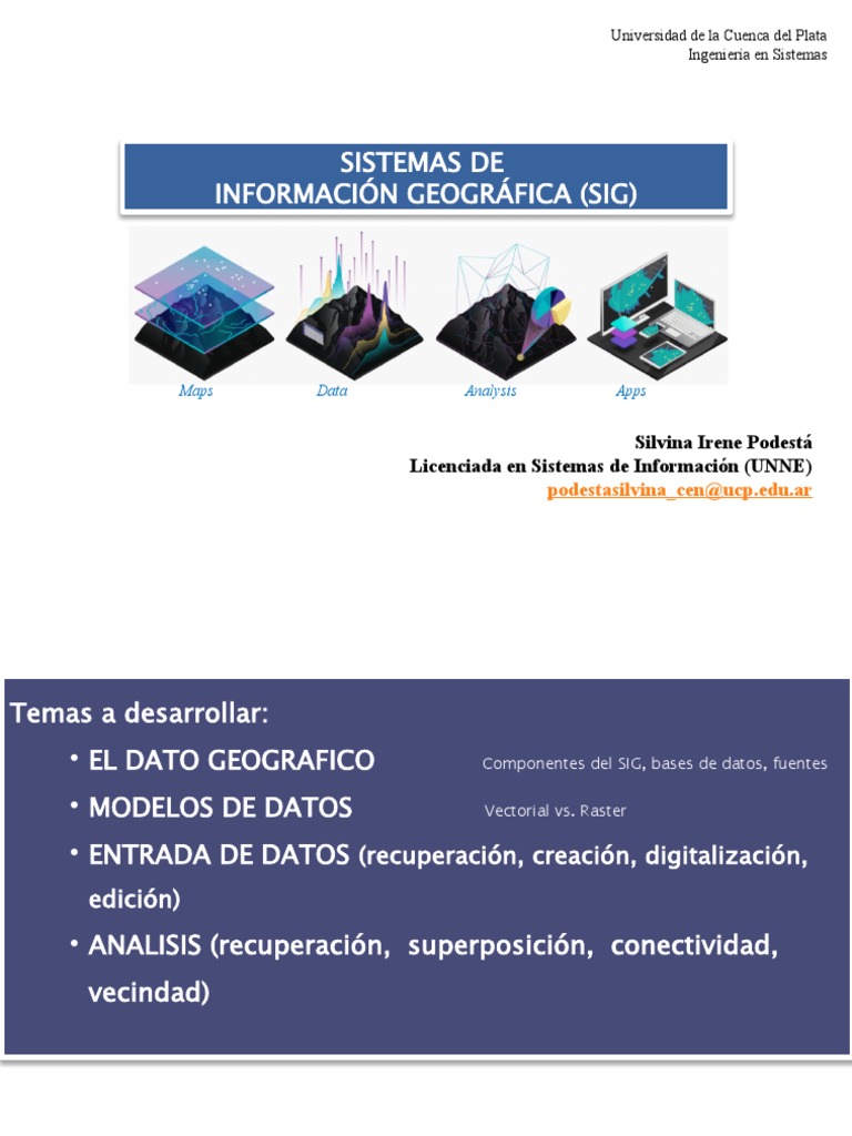 SIG 1-Datos | PDF | Sistema de información geográfica | Mapa