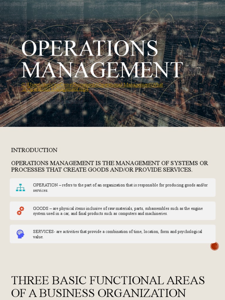 Operations Management | PDF | Operations Management | Industrial ...