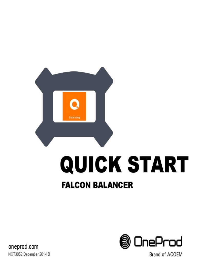 NOT3072 December 2014 B - FALCON BALANCER Quickstart EN | PDF | Weight | Accelerometer