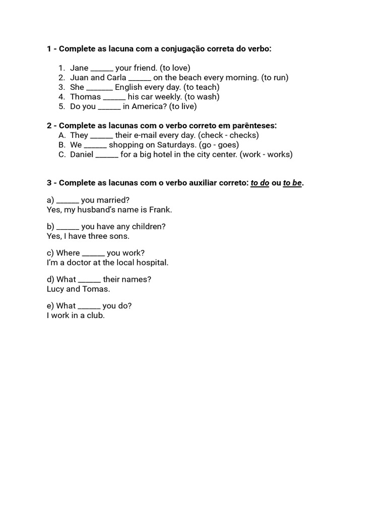 Simple Present Practice Pdf