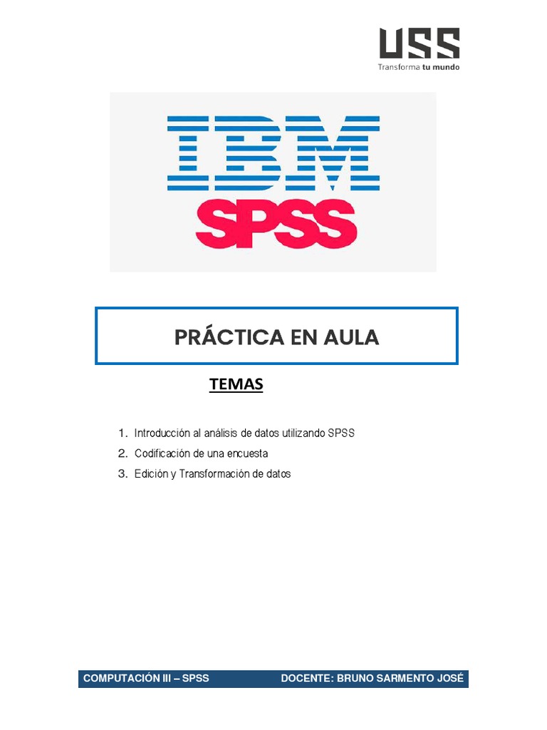 PA1 - Práctica en Aula | PDF | Spss