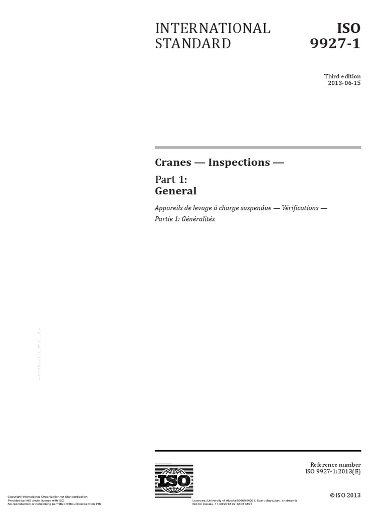 Iso 9927-1-2013 | PDF | Nondestructive Testing | International ...
