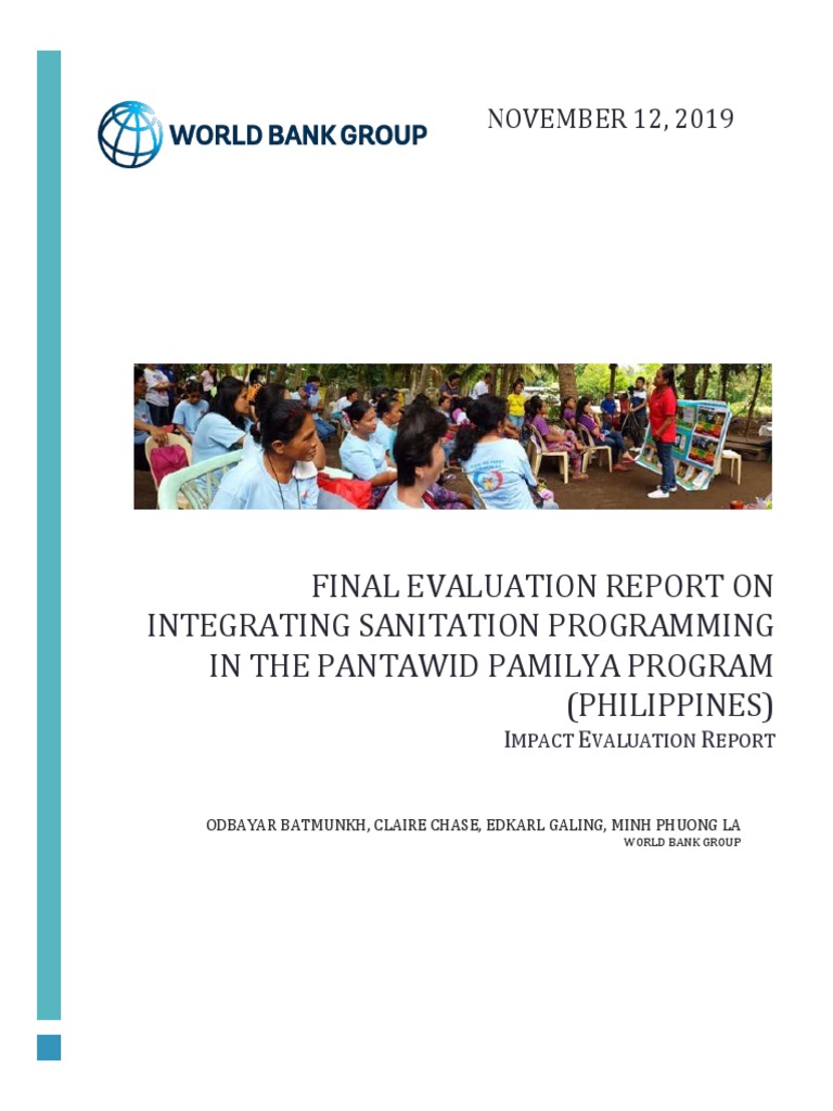 Final Evaluation Report On Integrating Sanitation Programming in The ... Final Evaluation Report On Integrating Sanitation Programming in The ...