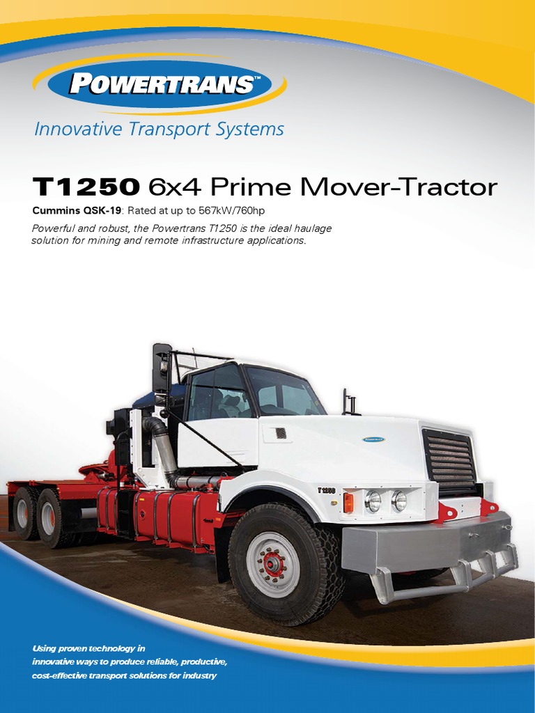 t1250 Specifications Brochure Aug2011 Screen Resolution | PDF | Truck ...