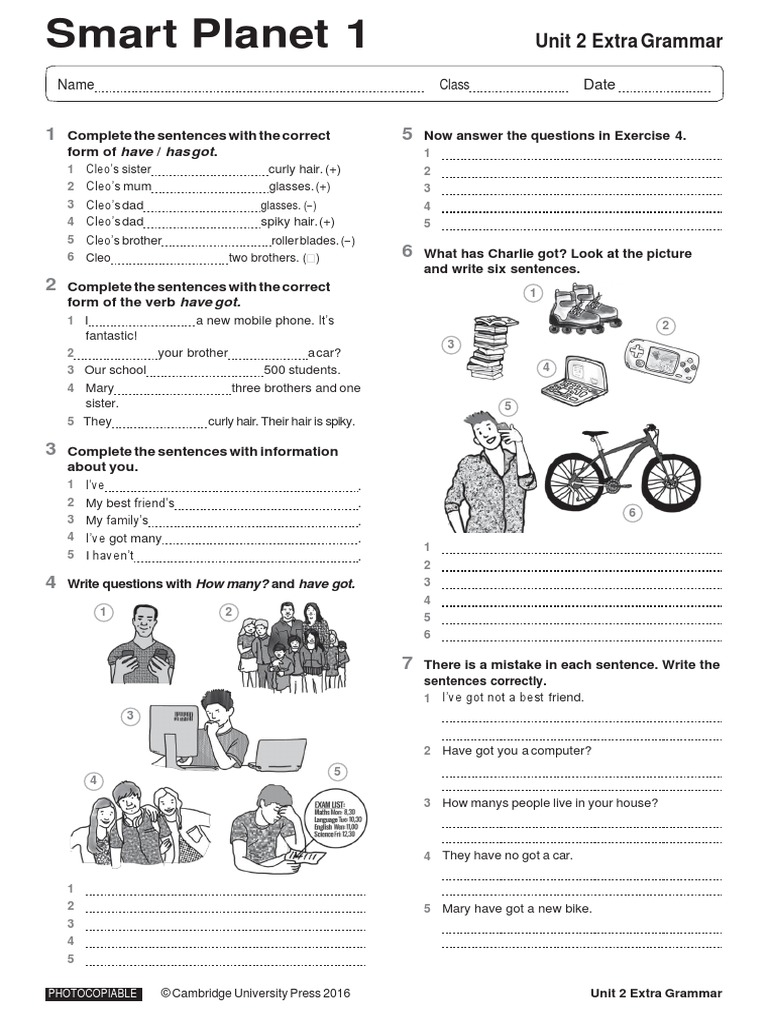 Unit 2 Extra Grammar Without Answers | PDF