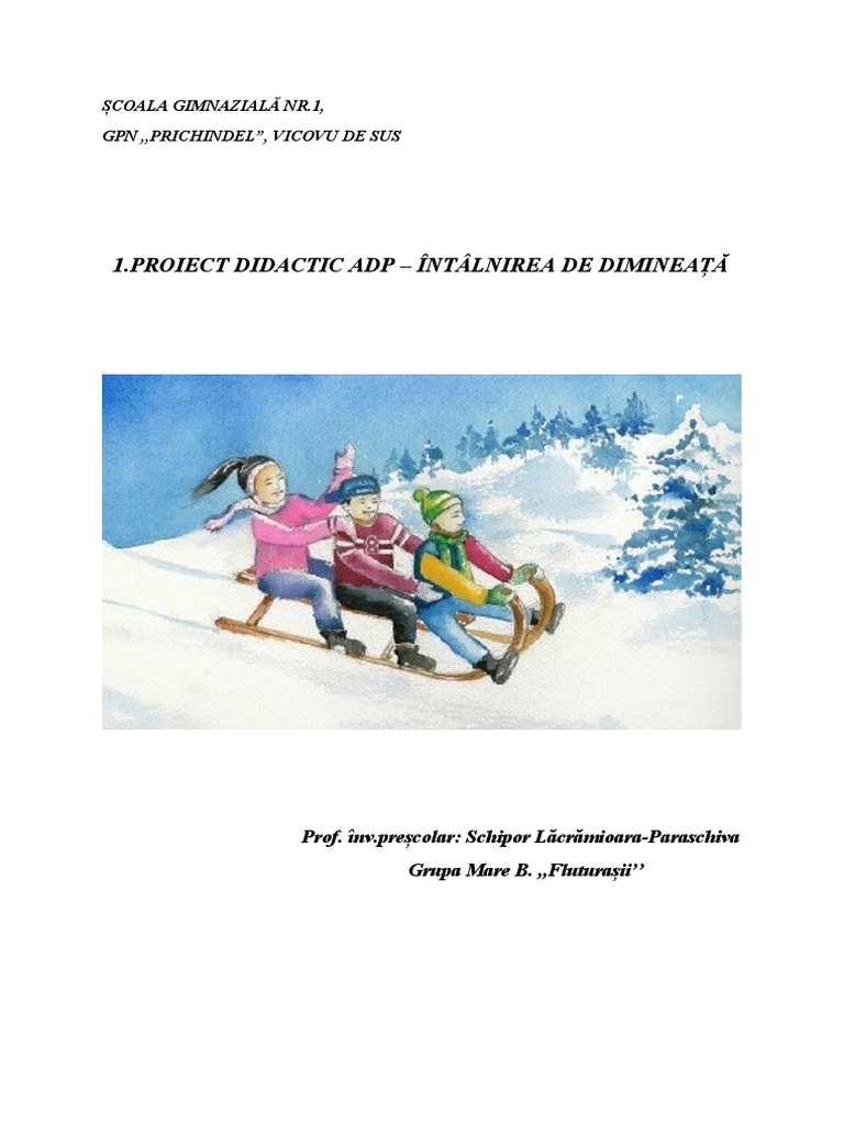 ADP Proiect Didactic Def Lacramioara | PDF