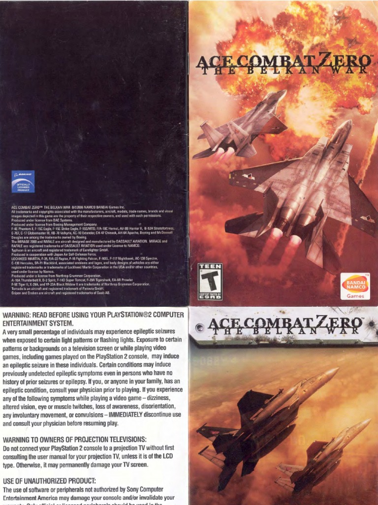 Ace Combat Zero - Manual - PS2 | PDF