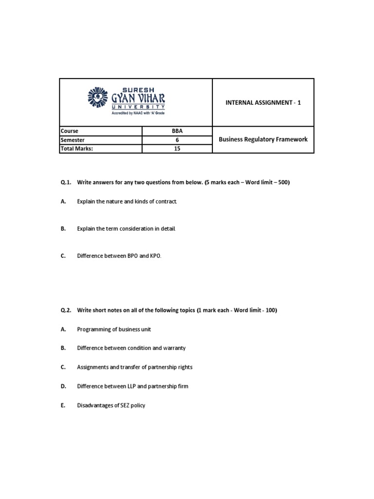 Business Regulatory Framework | PDF Business Regulatory Framework | PDF