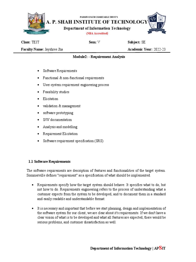 Module-2 Notes Updated Compressed | PDF | Feasibility Study | Use Case