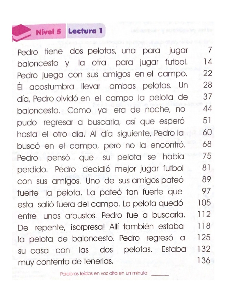 Lecturas Nivel 5 | PDF