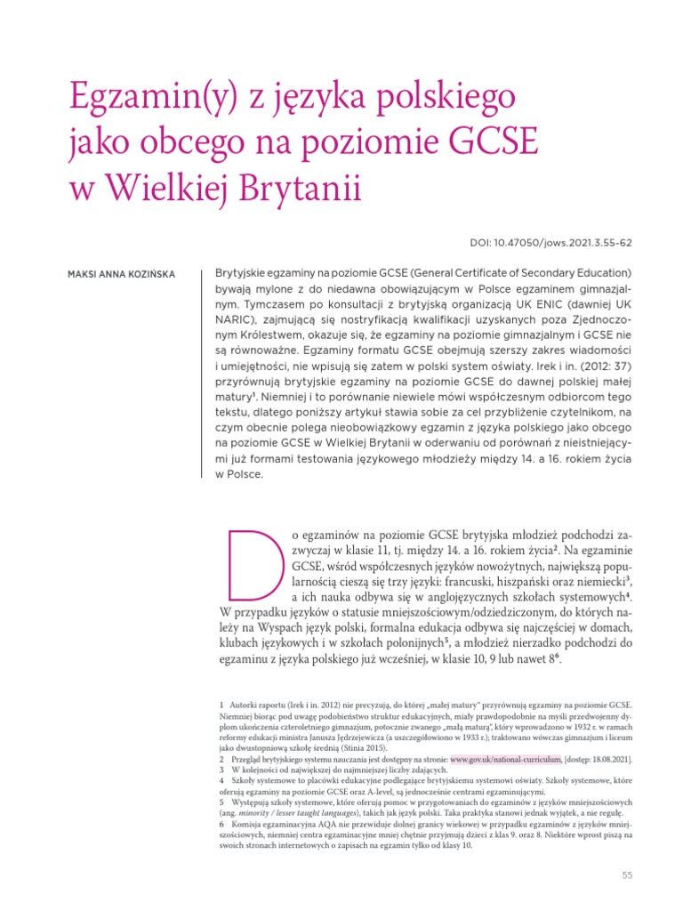 008 Jows 3 2021 Kozinska | PDF