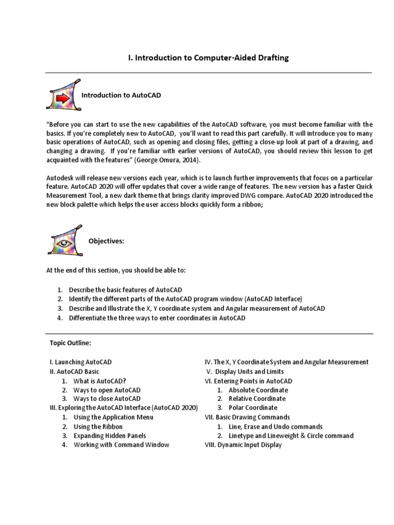 Introduction To AutoCAD | PDF | Auto Cad | Icon (Computing)