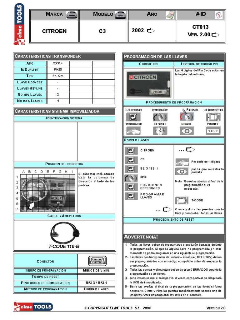Elme CITROEN C3 02+ | PDF | Hardware de la computadora | Informática
