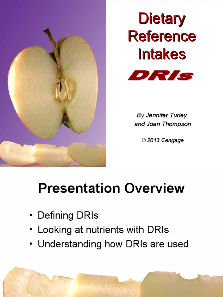 Module 2-2 Dietary Reference Intakes | PDF | Nutrients | Vitamin