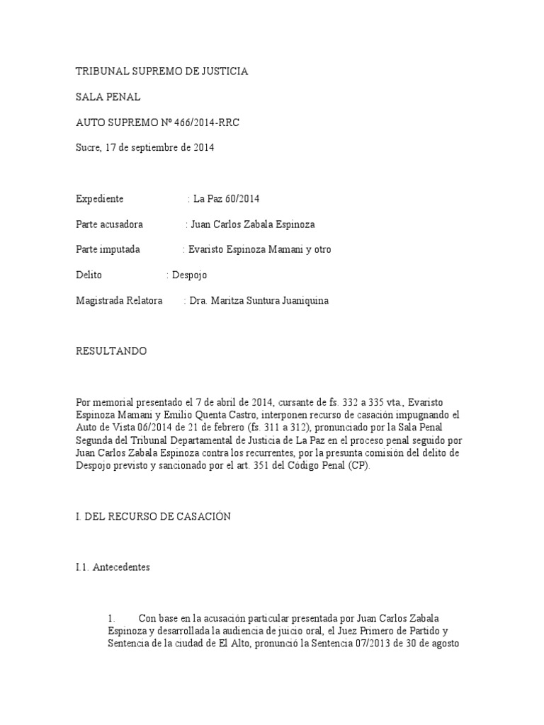 Auto Supremo (Verdad Material y Sus Límitez) | PDF | Evidencia (ley) | Sentencia (ley)