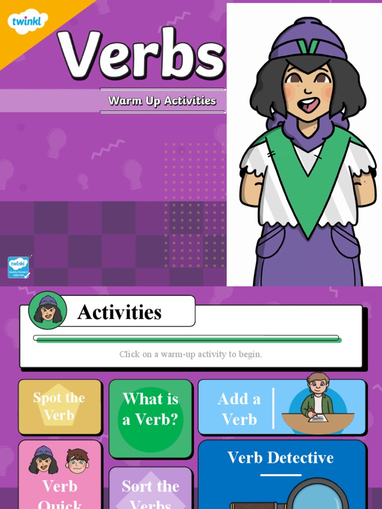 Verb Warm Up Powerpoint Game Au t2 e 2548657 Ver 12 | PDF