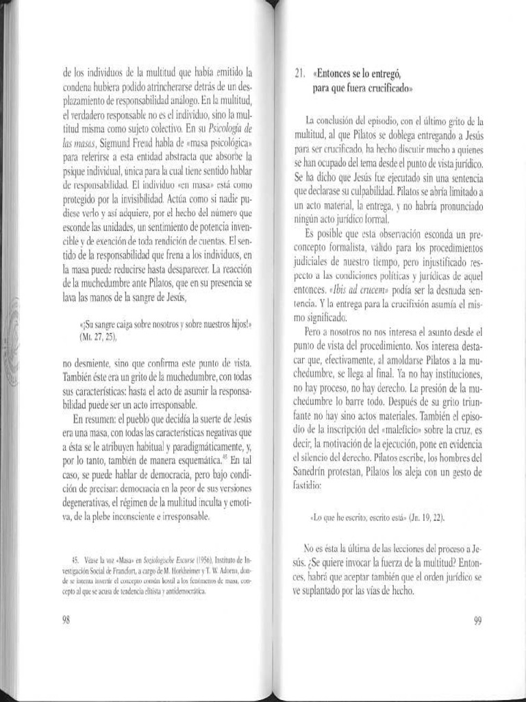 Zagrebelsky La Crucifixion y La Democracia Pp 99-121 | PDF