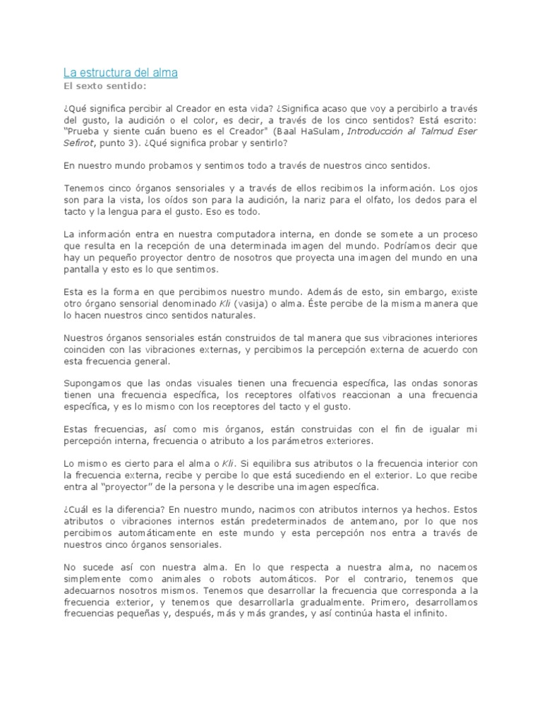 La Estructura Del Alma | PDF | Conocimiento | Placer