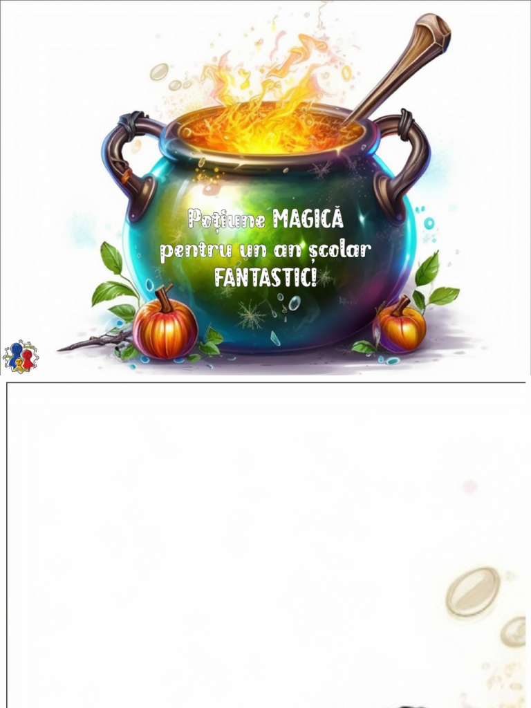 POTIUNE MAGICA PENTRU UN AN SCOLAR FANTASTIC - POSTER 3 X 3 PLANSE A4 ...